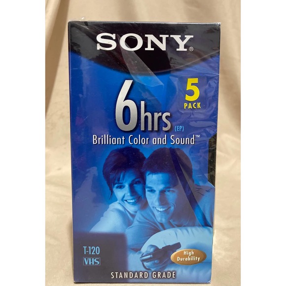 Sony | Cameras, Photo & Video | New Sealed Sony T2 6 Hours Hrs Vhs Standard Grade 5pack | Poshmark